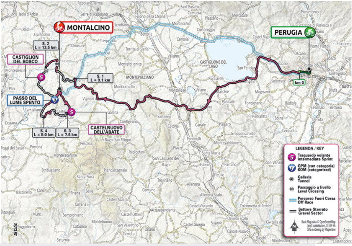 Giro d'Italia attraversa l'Umbria 3 giorni, i luoghi coinvolti e gli orari